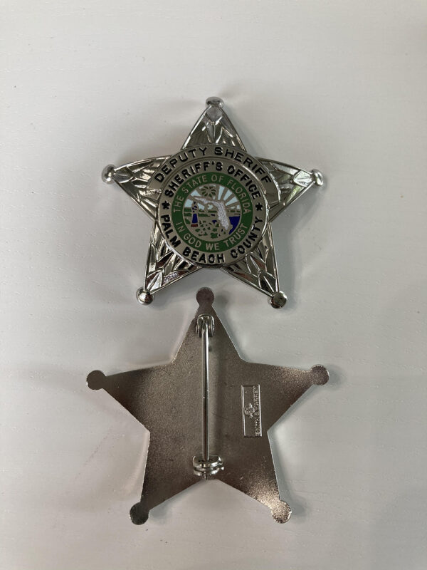 PBSO Deputy Sheriff Badge - Pin Back (Uniform Shirt) - Specialized ...